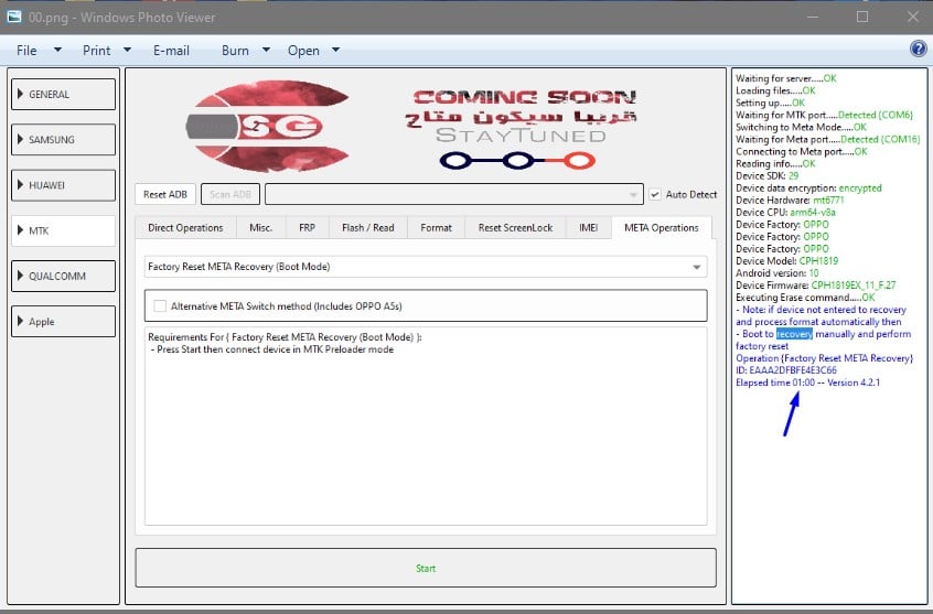 Oppo F7 CPH1819 factory reset done by EFT Pro - GSM-Forum