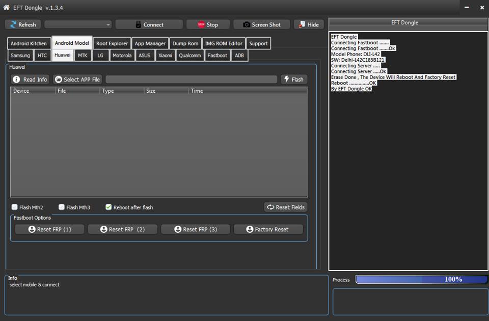 Dli-l42 reset frp done with eft dongle - GSM-Forum