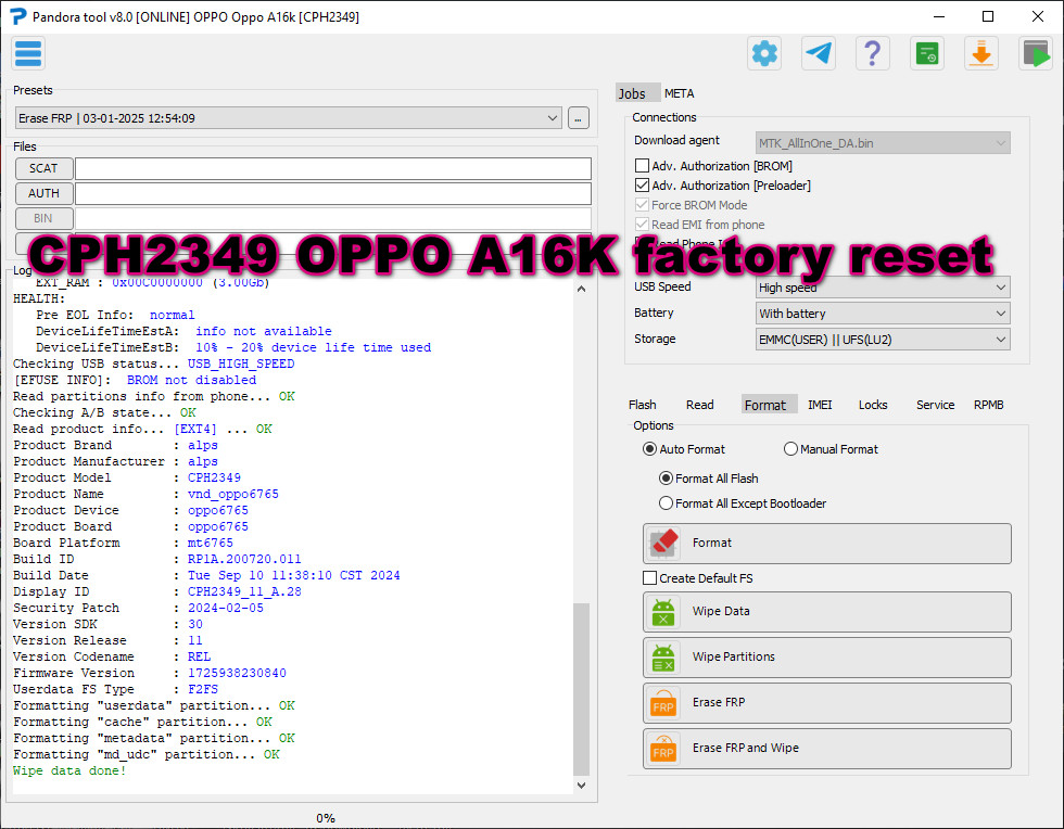 CPH2349 OPPO A16K factory reset [Done] - GSM-Forum