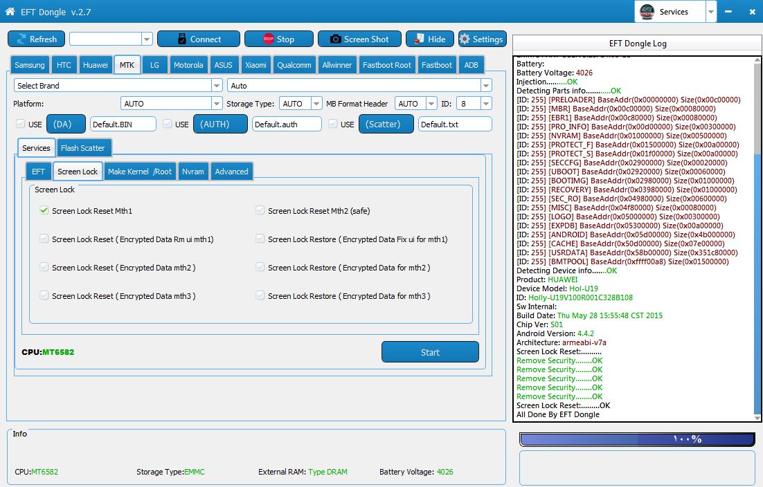 Huawei Hol-u19 remove pattern with EFT Dongle - GSM-Forum