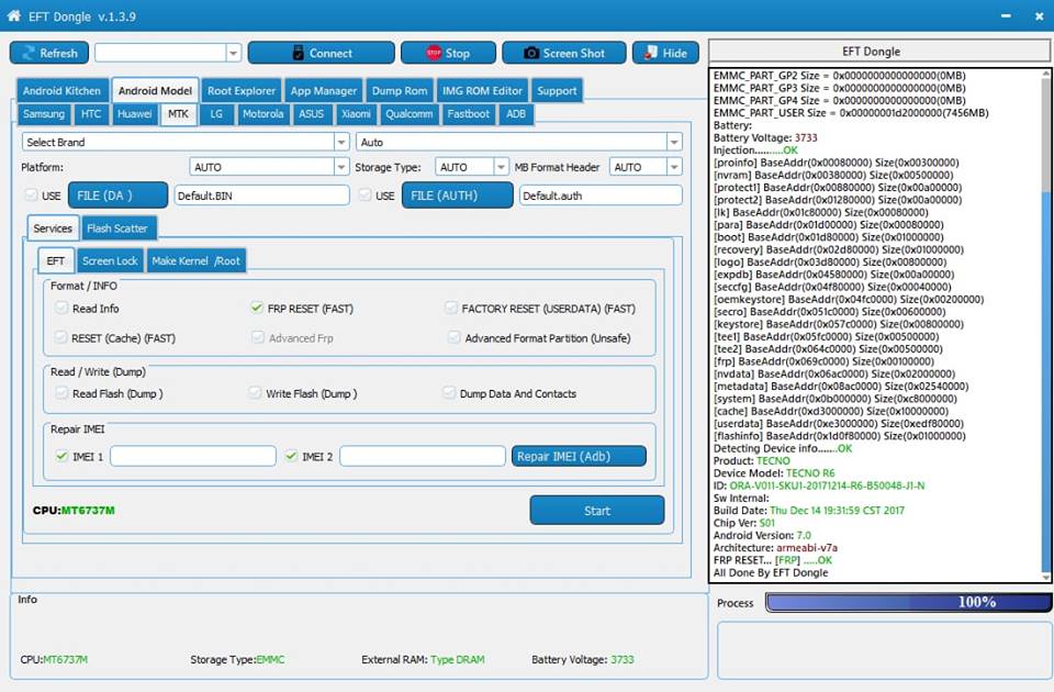TECNO R6 RESET FRP DONE WITH EFT Dongle - GSM-Forum