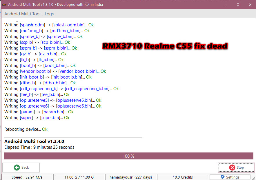 RMX3710 Realme C55 fix dead - الصفحة 1